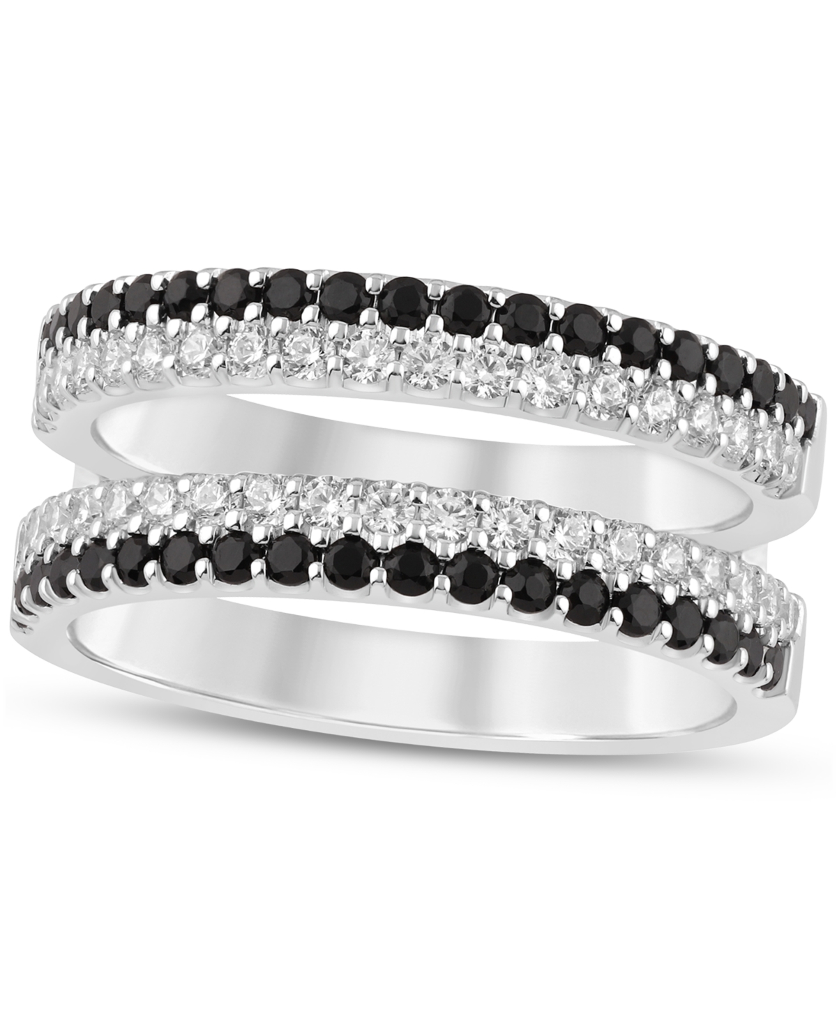 Click here for Black & White Diamond Guard Ring (1 ct. t.w.) in 1... prices