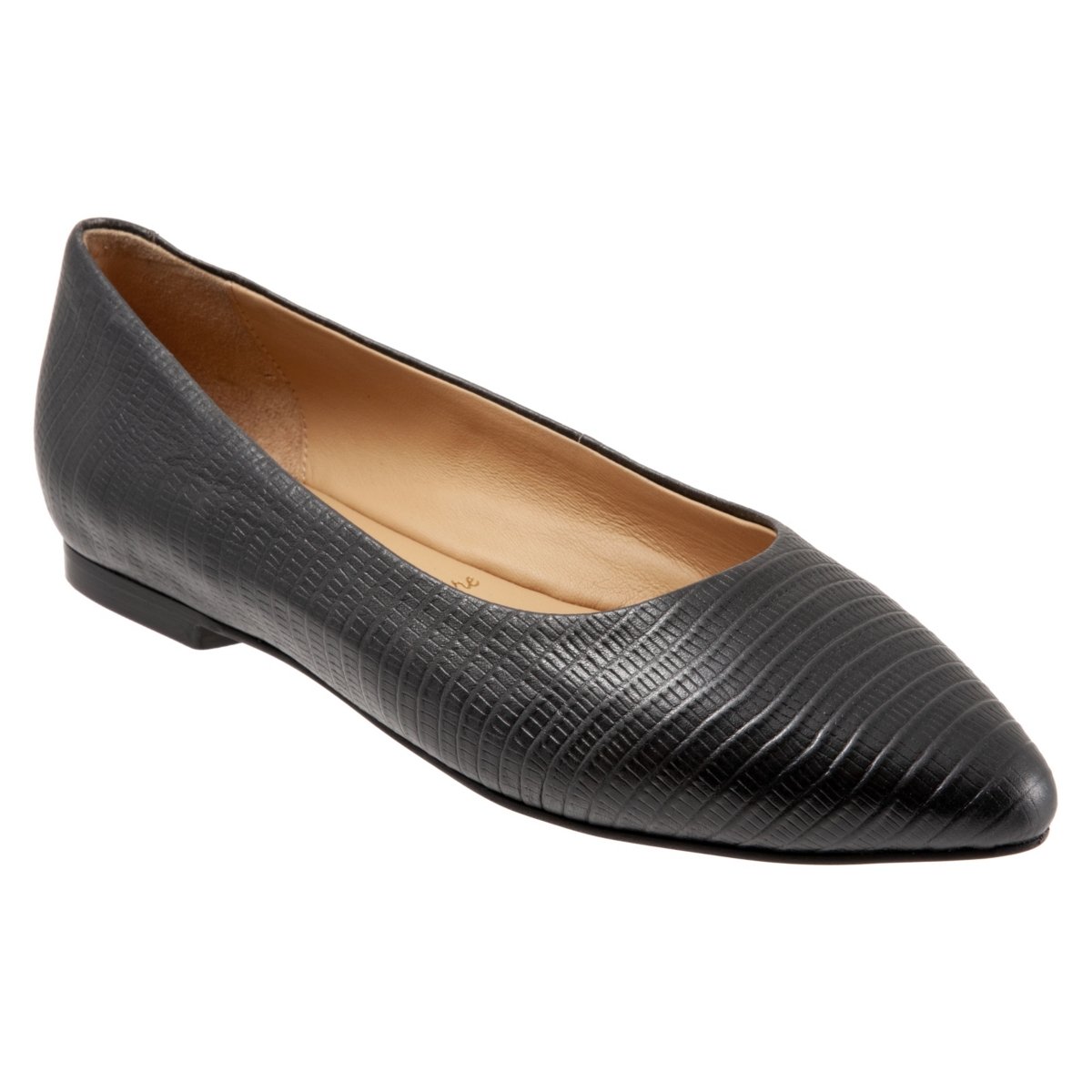 Click here for Trotters Estee Flat - Black/dark grey prices