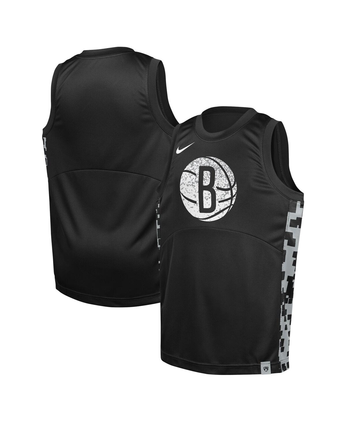 Click here for Nike Big Boys and Girls Black Brooklyn Nets Courts... prices