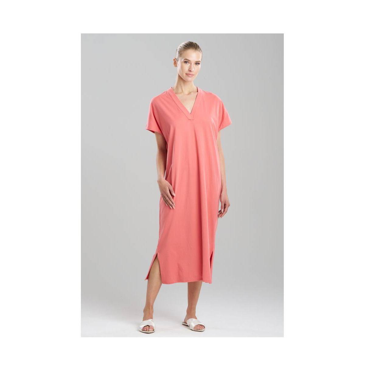 Click here for Natori Womens Breeze V Neck Caftan - Pink rose prices