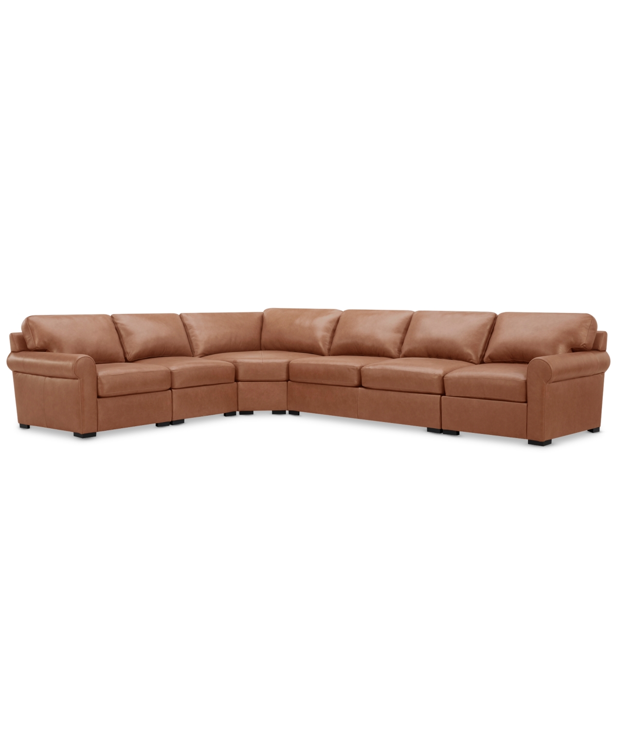 Click here for Radley Roll Arm 152 5-Pc. Leather Wedge Corner L S... prices