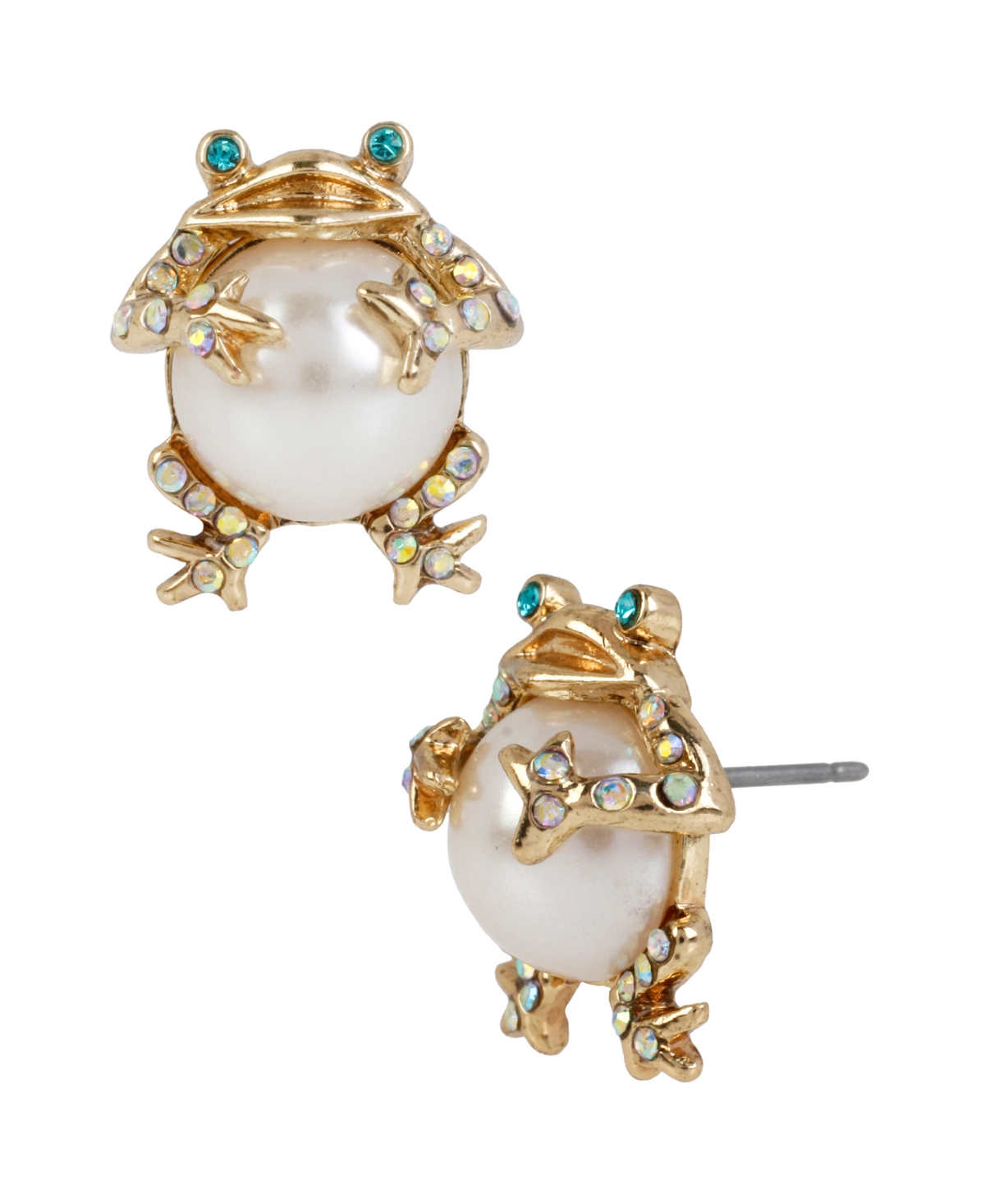 Click here for Betsey Johnson Faux Stone Cultivated Pearl Frog St... prices