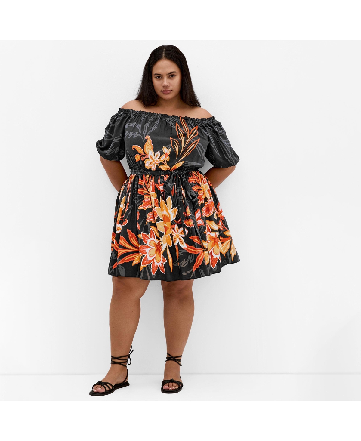 Click here for City Chic Plus Size Island Breeze Placement Dress... prices