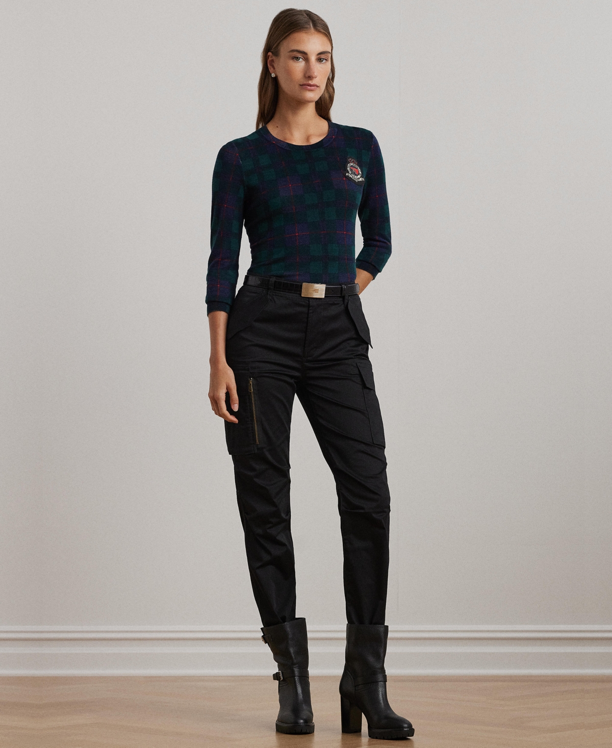 Click here for Lauren Ralph Lauren Womens Cotton Sateen Cargo Pan... prices