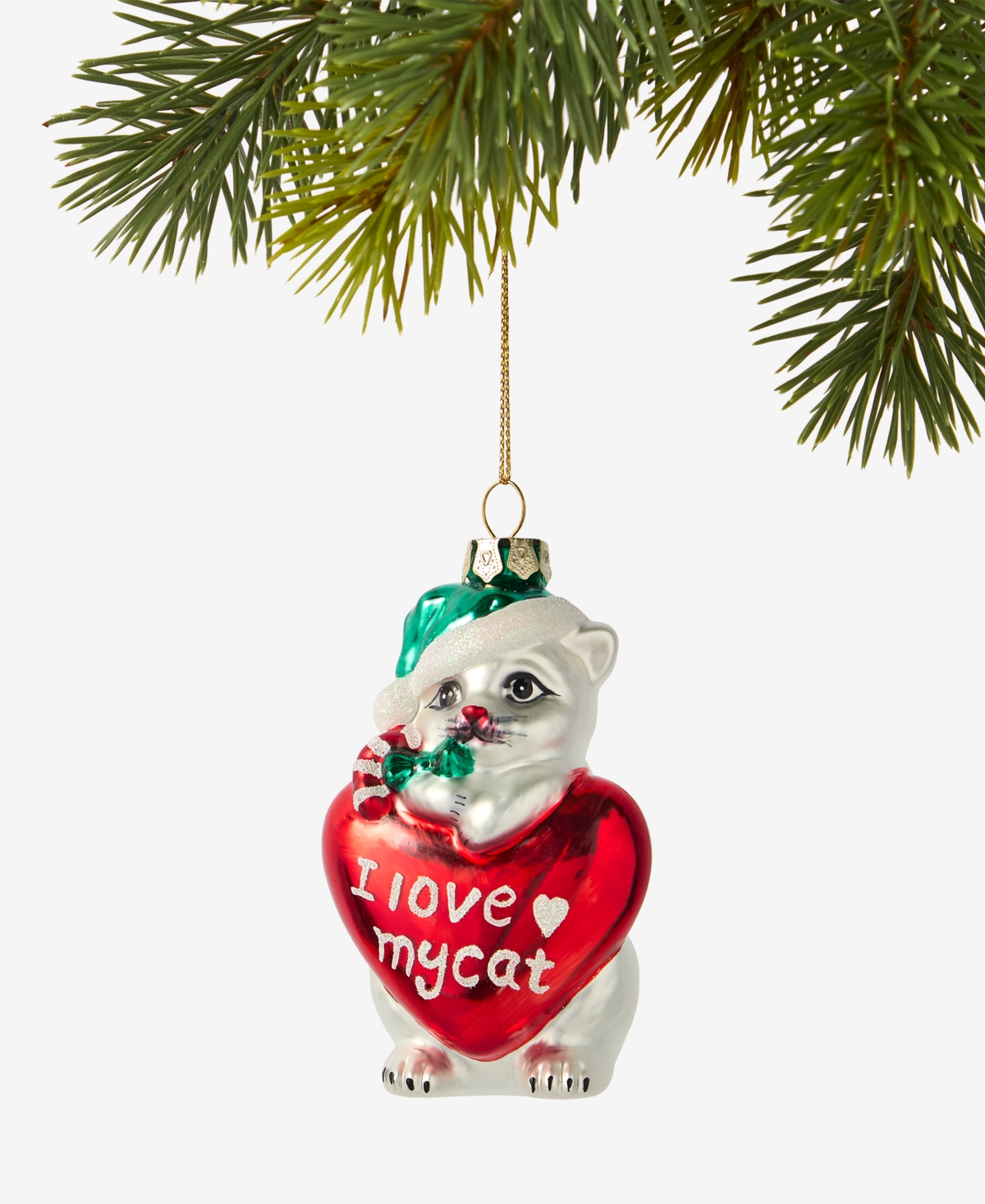 Click here for Holiday Lane Pets Glass Cat Ornament  Macys Exclus... prices