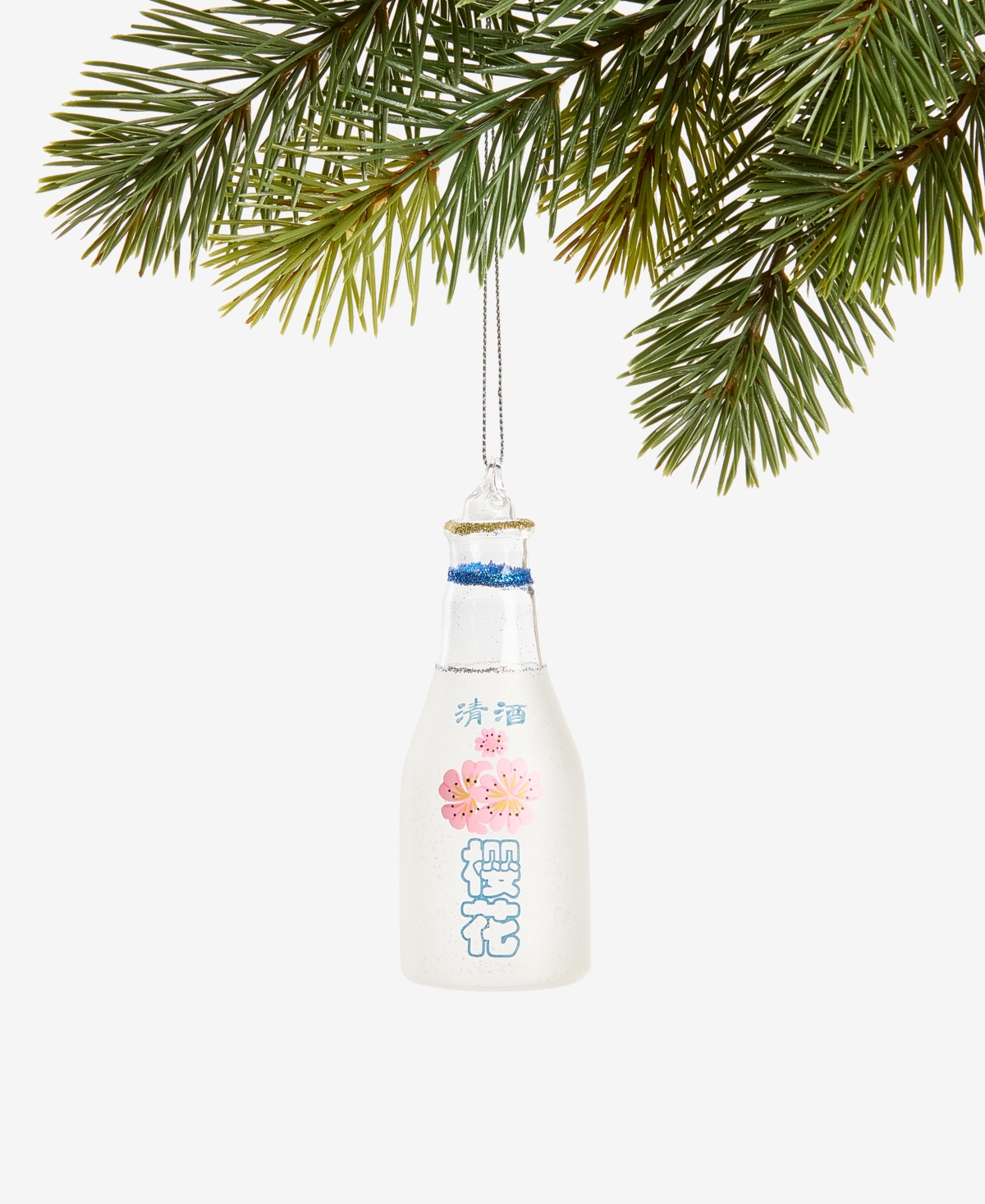 Click here for Holiday Lane Spirits Glass Sake Bottle Ornament  M... prices
