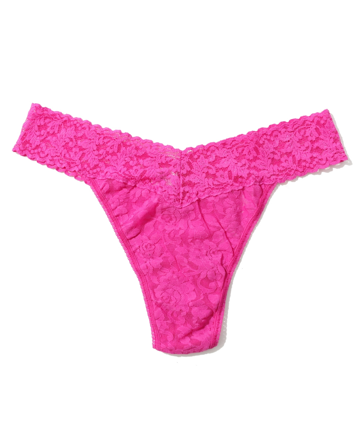 Hanky Panky Womens Signature Lace Original Rise Thong - Marmalade Pink