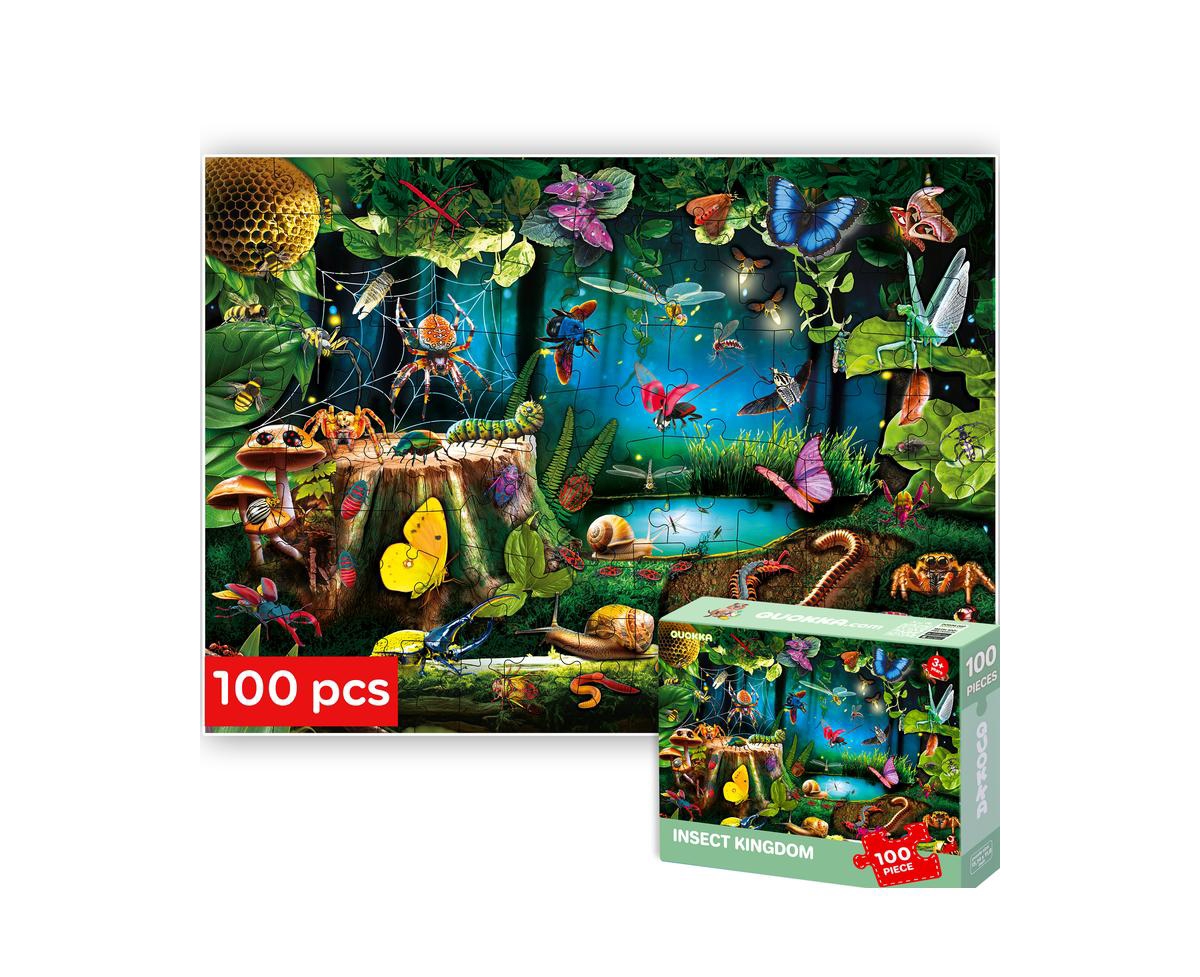 Click here for Quokka 100 Pcs Jigsaw Puzzles for Kids 4-6 - Bugs prices