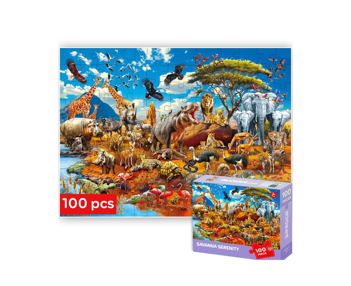 Click here for Quokka 100 Pcs Jigsaw Puzzles for Kids 4-6 - Afric... prices