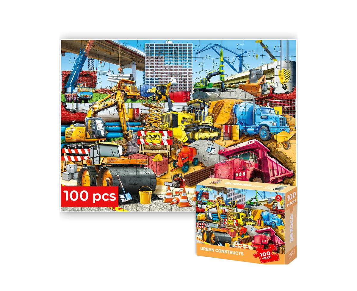 Click here for Quokka 100 Pcs Jigsaw Puzzles for Kids 4-6 - Cars prices