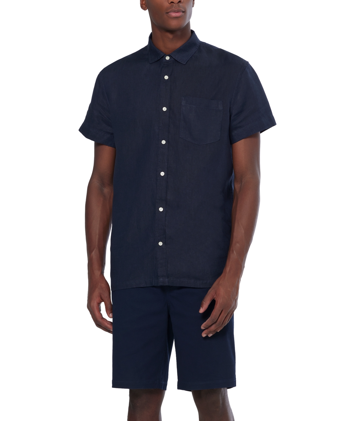 Click here for Scotch & Soda Mens Regular-Fit Button-Down Linen S... prices