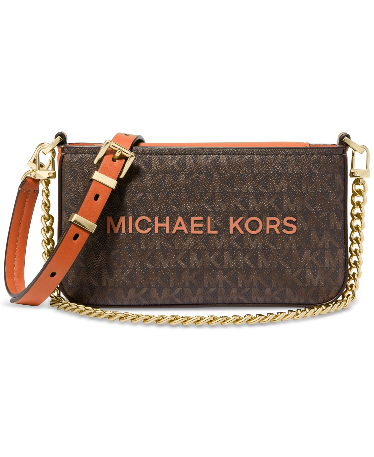 Click here for Michael Michael Kors Bryant Small Double Zip Chain... prices