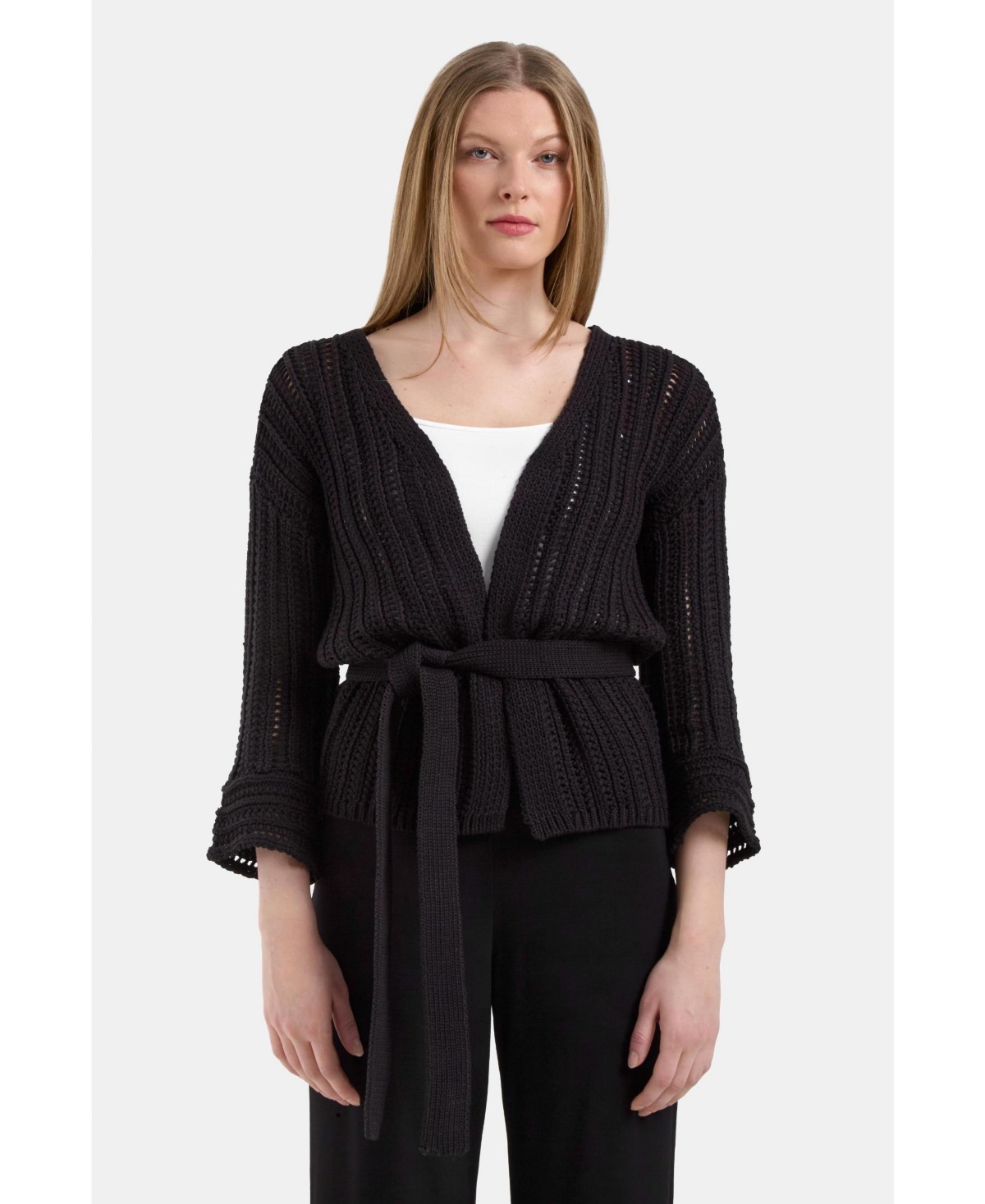 Click here for Capsule 121 Womens The Probe Cardigan - Black prices