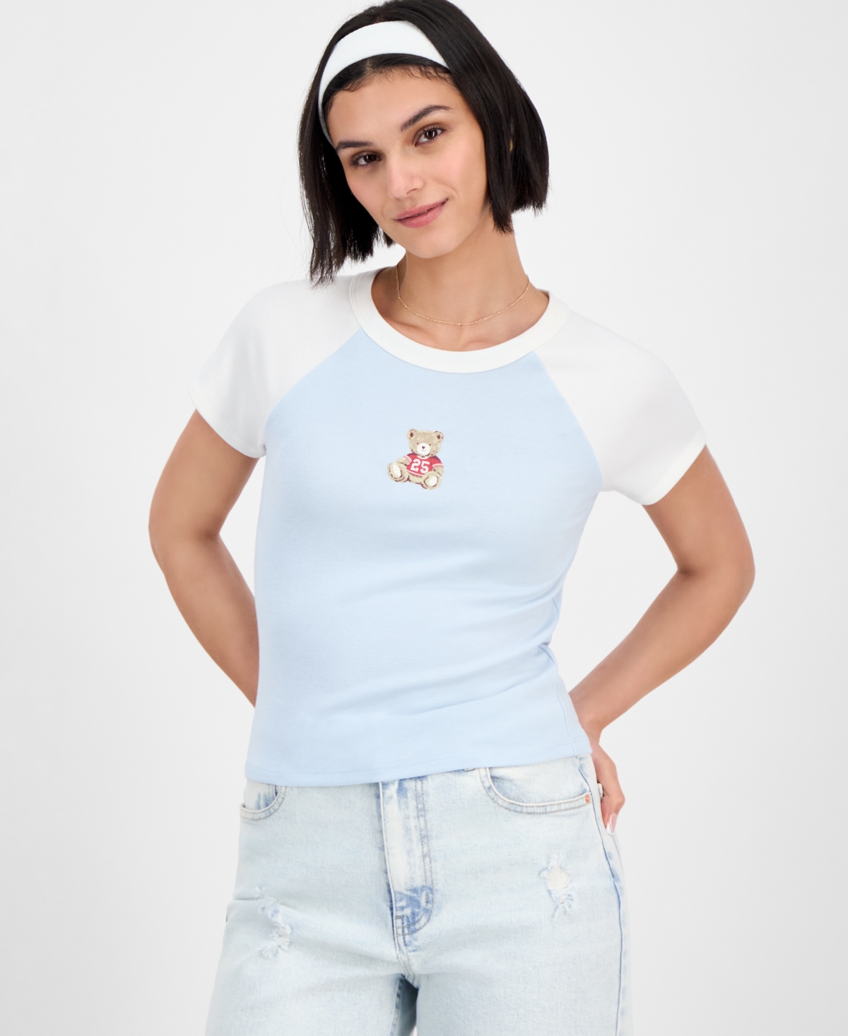 Click here for Hippie Rose Juniors Graphic Raglan T-Shirt - Baby... prices