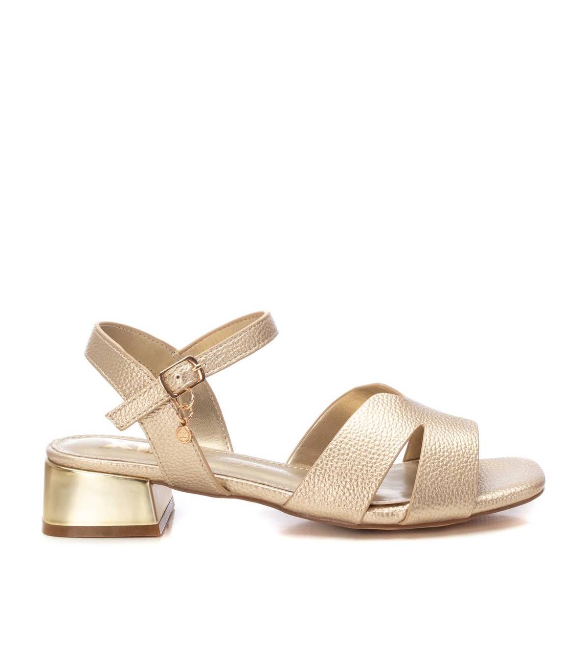 Click here for Womens Block Heel Sandals By Xti - Gold prices