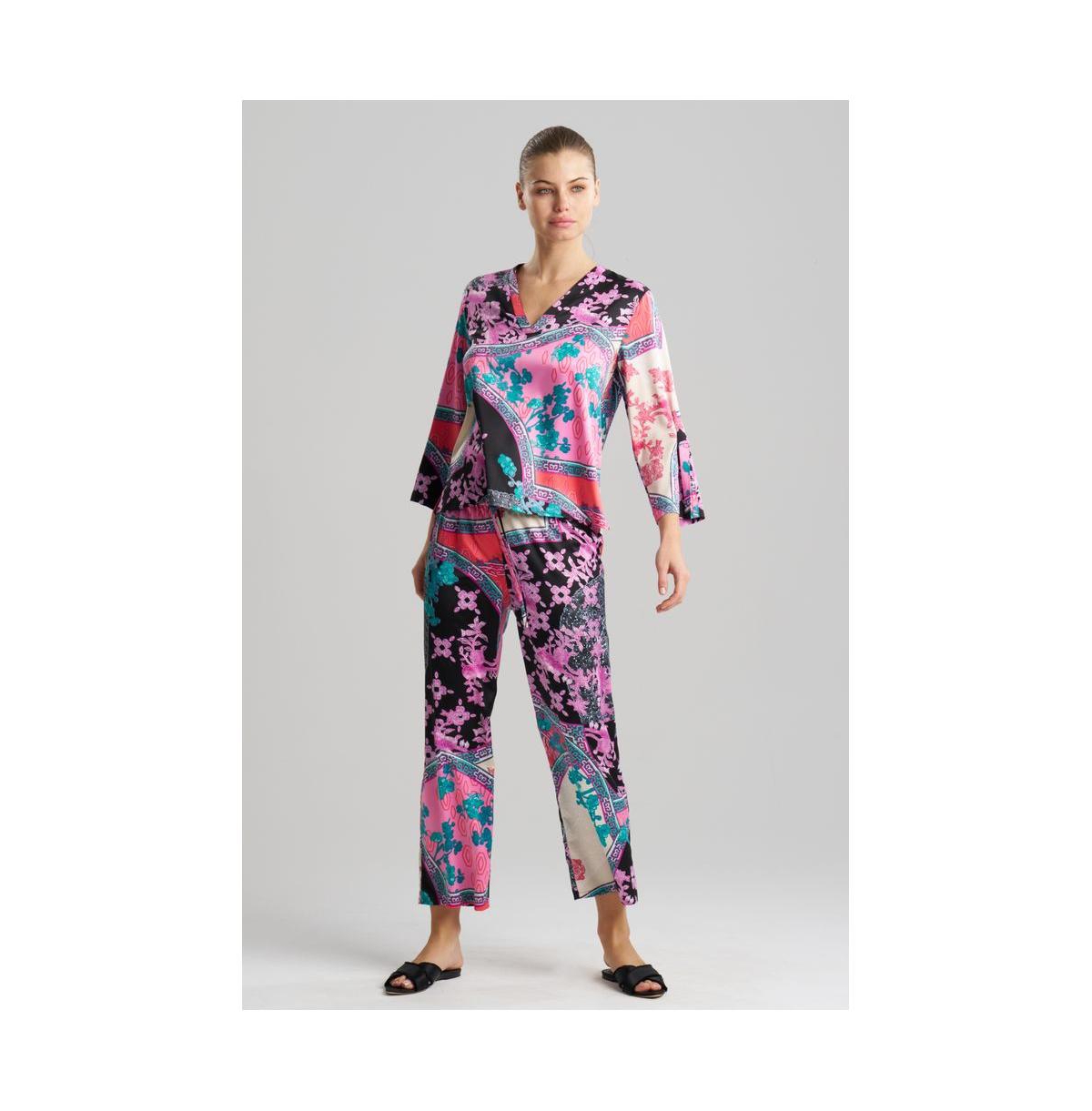 Click here for Natori Womens Brocade Pj Set - Black/multi prices