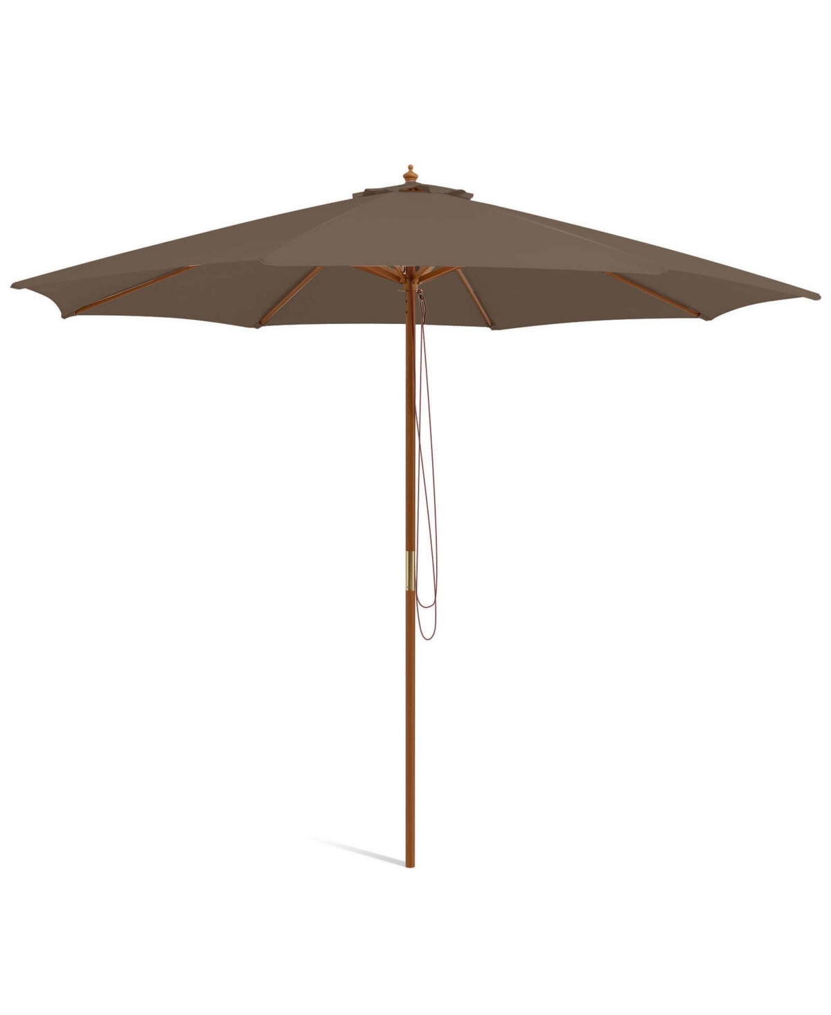 Click here for Gymax 10FT Wooden Market Table Umbrella Pulley Sun... prices