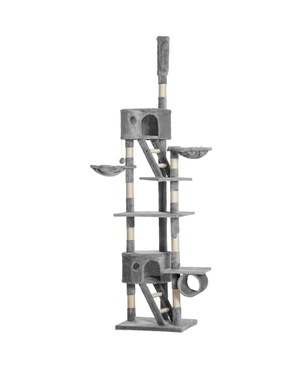Click here for PawHut Floor to Ceiling Cat Tree  94.5"-102.5... prices