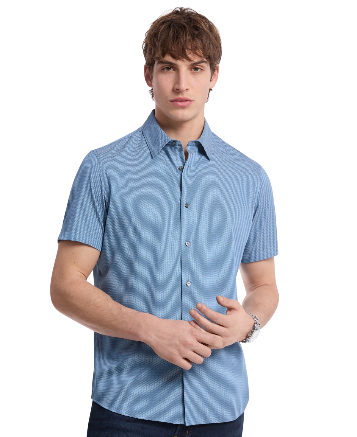 Click here for Michael Kors Mens Short Sleeve Mini Bowtie Print B... prices