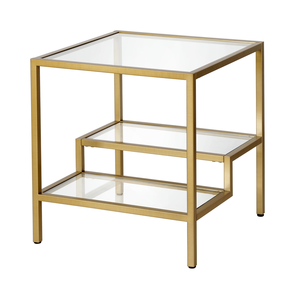 Click here for Modern 22" Square End Table – Brass Fi... prices