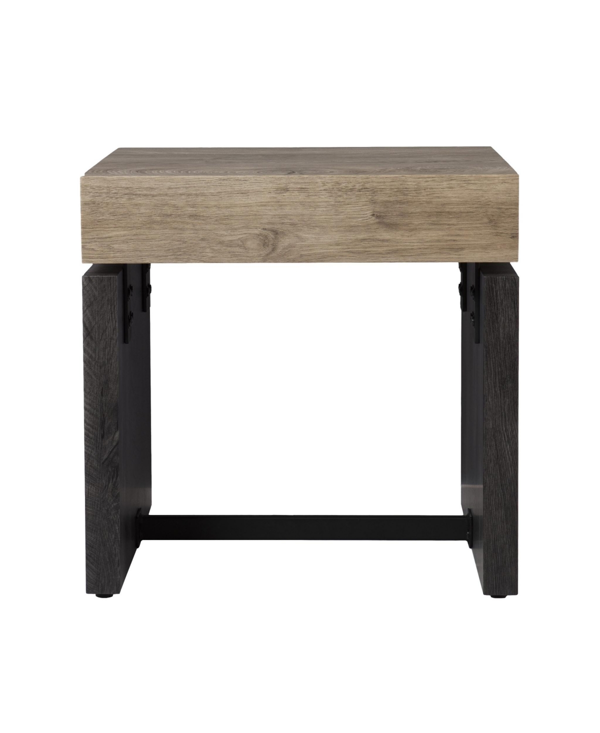 Click here for Square Wood and Iron End Table for Modern Living R... prices