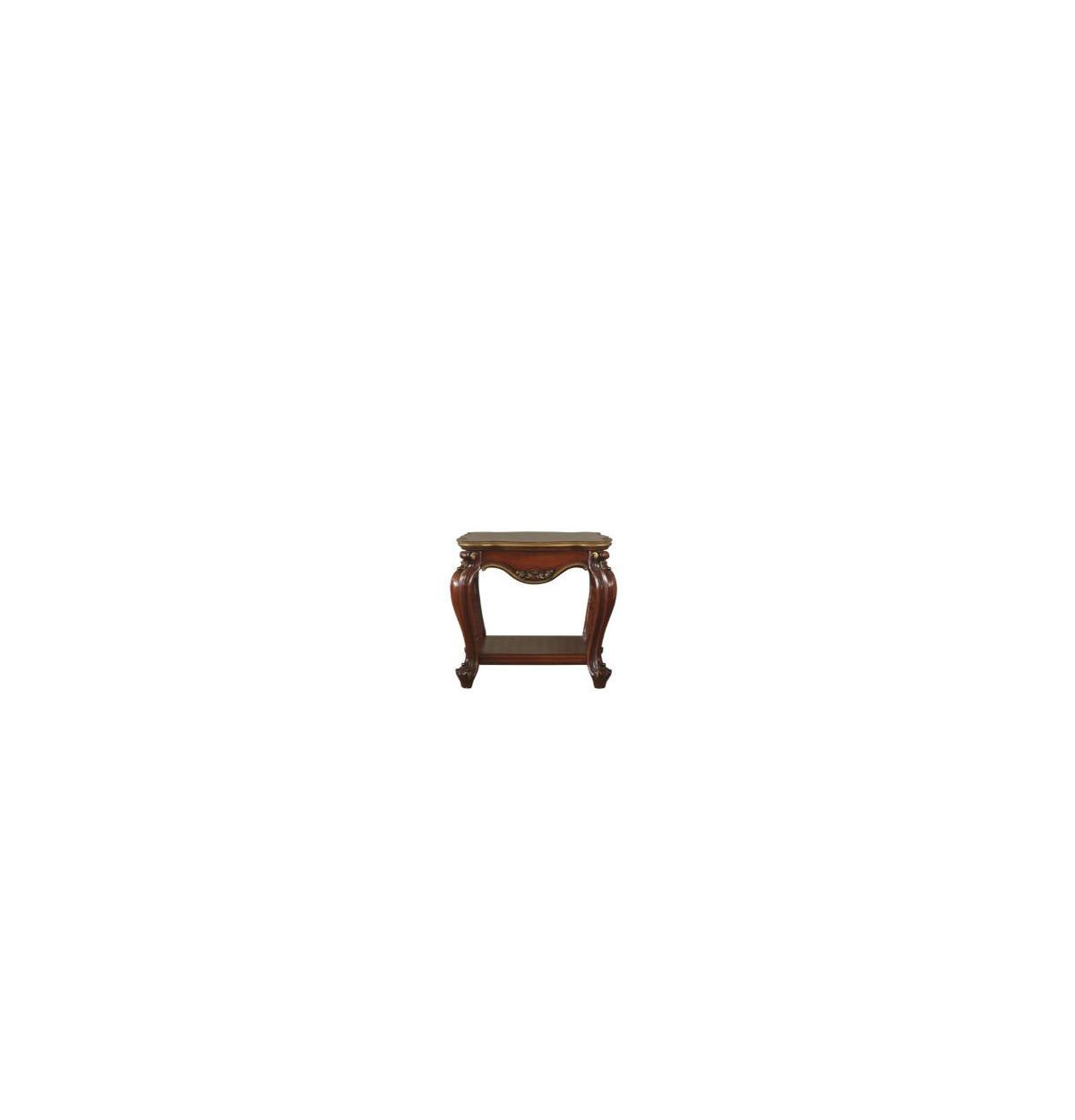 Click here for Solid Hardwood Square End Table with Bottom Displa... prices