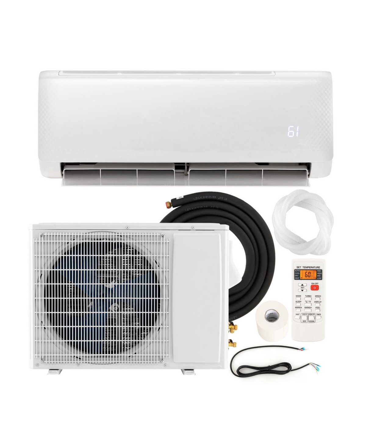 Airtural Series 18000 Btu 21 SEER2 Ductless Mini Split Air Conditioner and Heater 208-230V Energy Star Certified - White