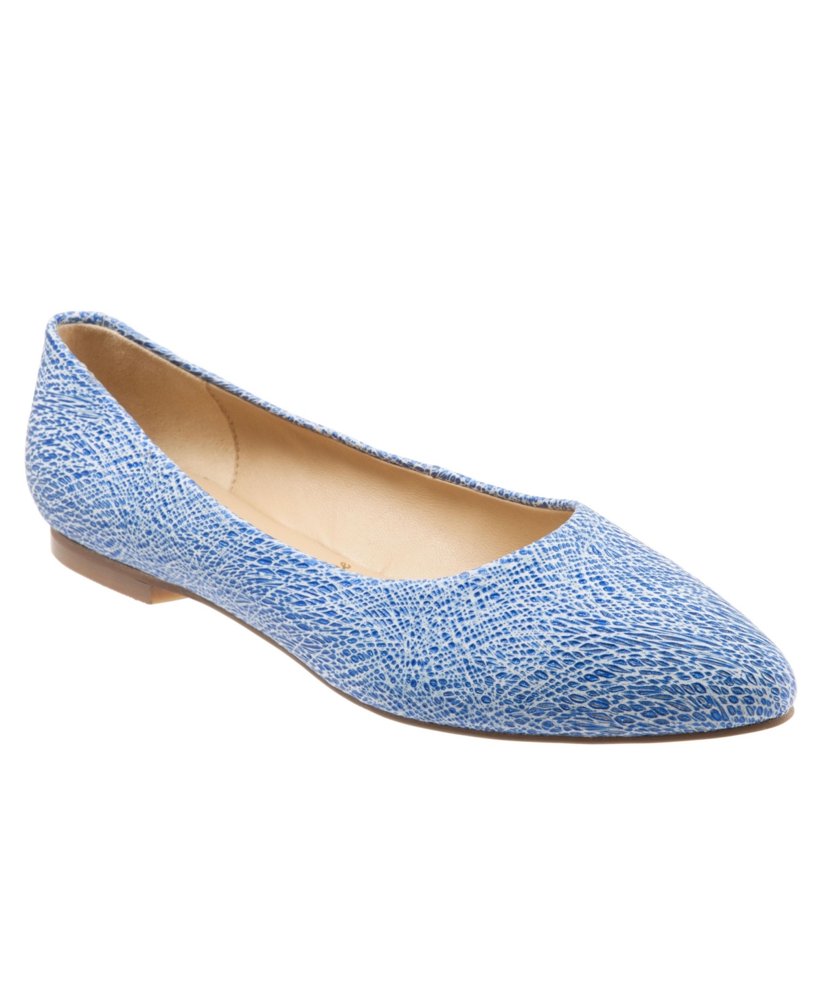 Click here for Trotters Estee Flat - Washed blue prices