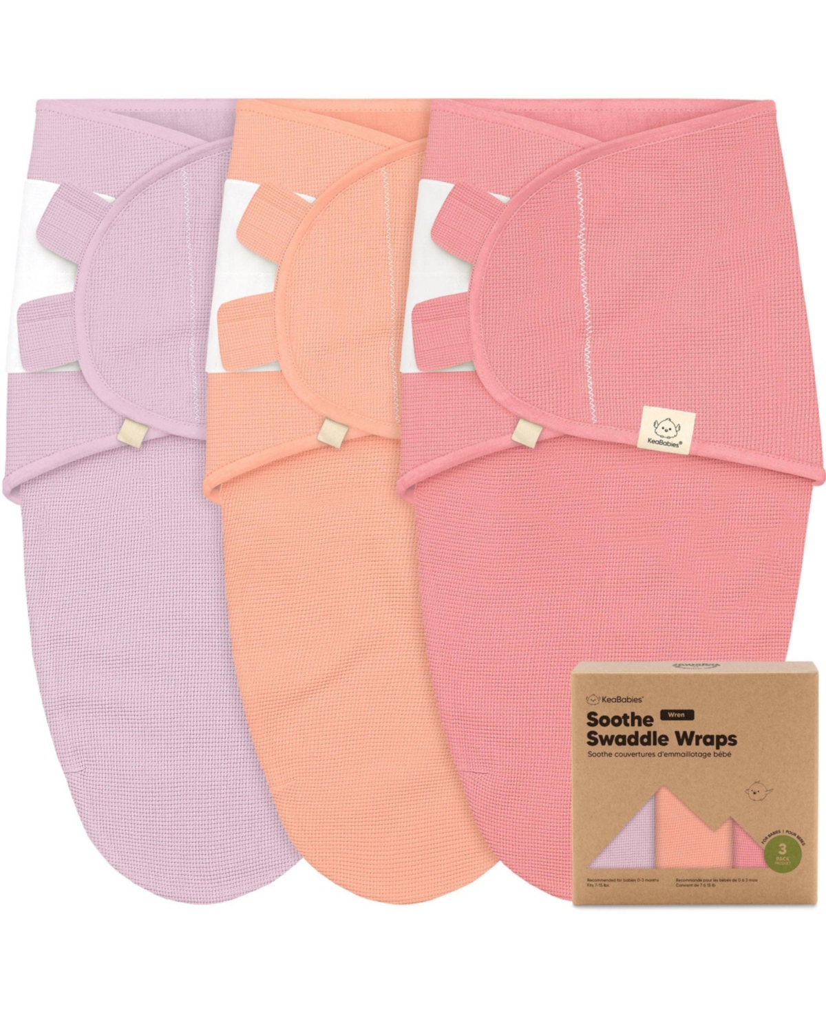 Click here for KeaBabies 3pk Soothe Wren Swaddle Sleep Sacks  New... prices