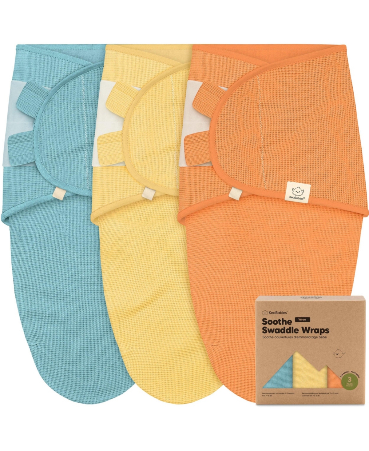Click here for KeaBabies 3pk Soothe Wren Swaddle Sleep Sacks  New... prices