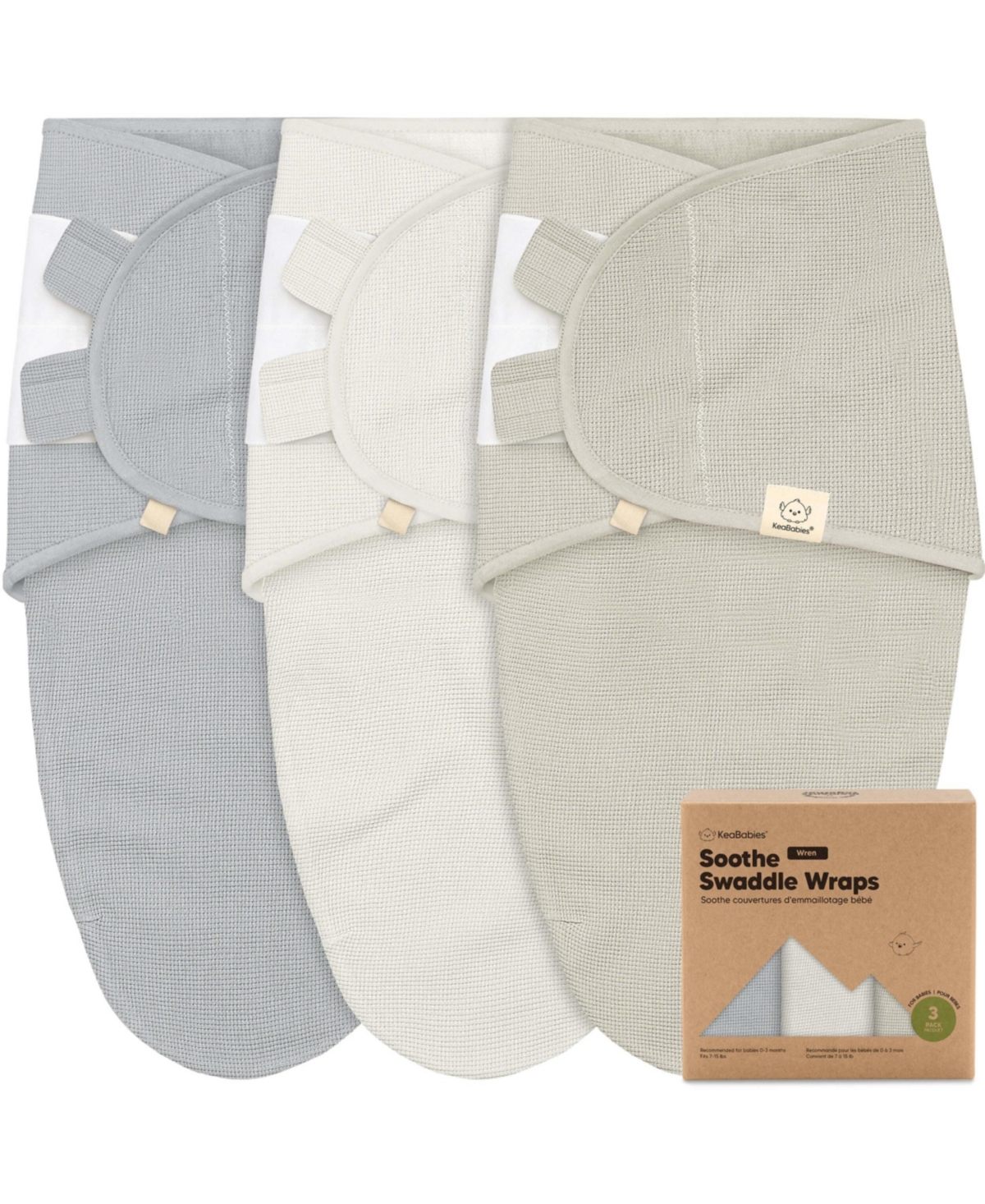Click here for KeaBabies 3pk Soothe Wren Swaddle Sleep Sacks  New... prices