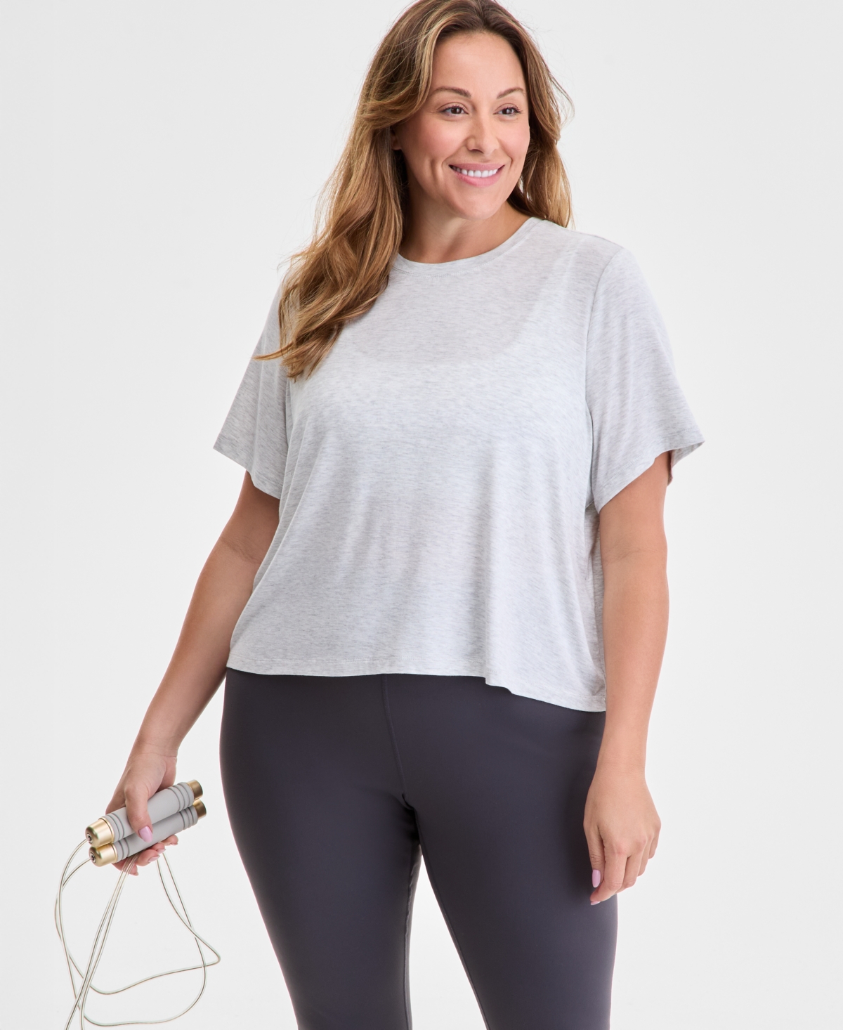 Click here for Id Ideology Plus Size Crewneck Short-Sleeve T-Shir... prices