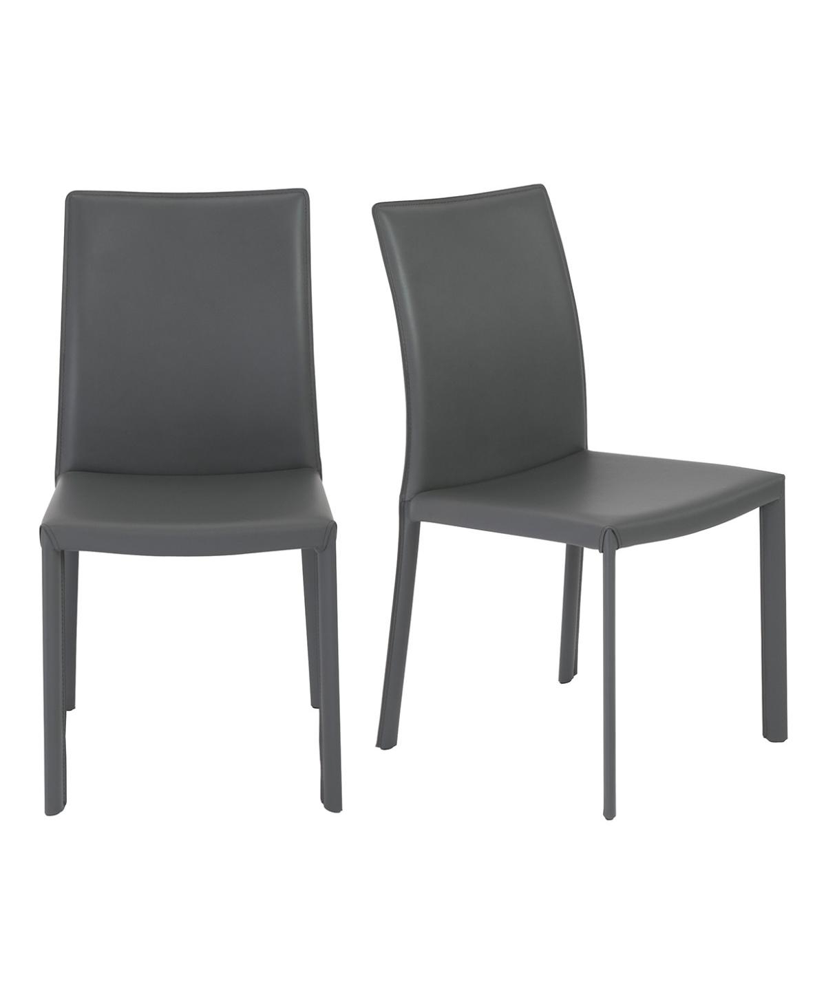Click here for Set of 2 Dining Side Chairs with Padded Seats - Gr... prices