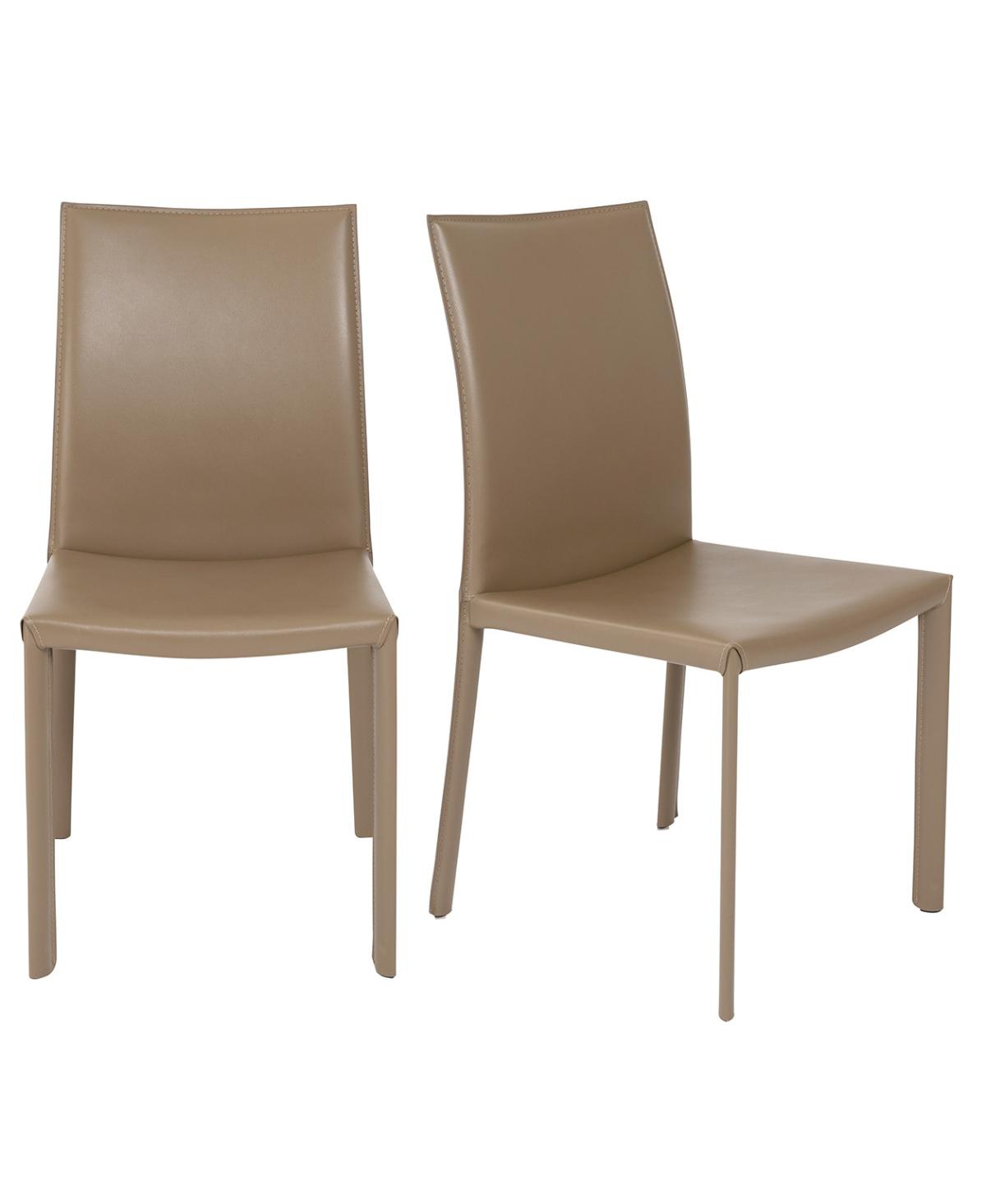 Click here for Set of 2 Dining Side Chairs with Padded Seats - Ta... prices