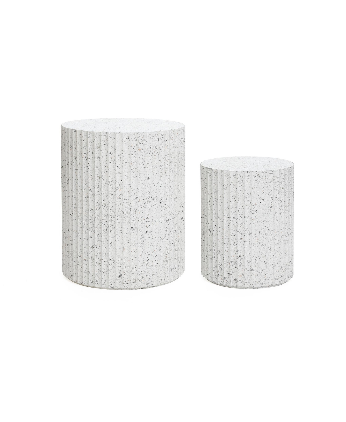 Click here for LuxenHome 2-Piece White with Gray Flecks Manufactu... prices