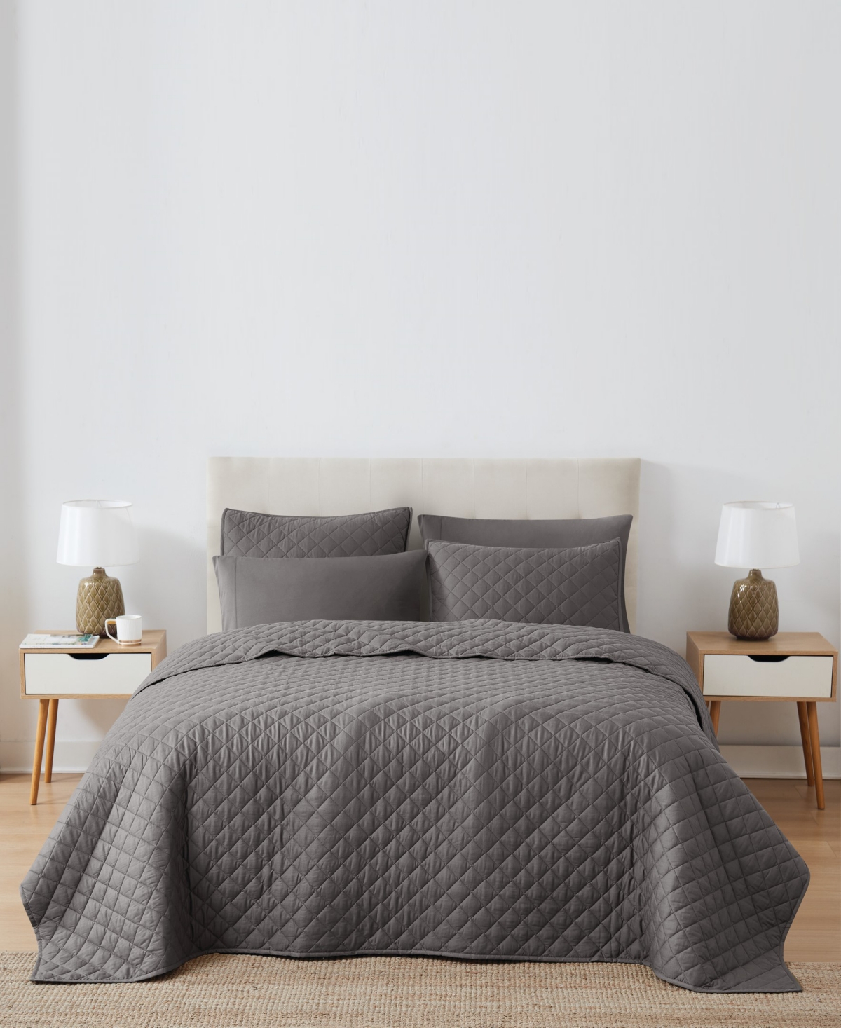 Click here for Cannon Oversized Cotton Percale 3-Pc. Quilt Set  K... prices