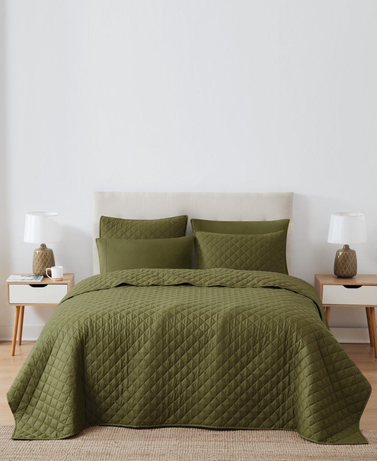 Click here for Cannon Oversized Cotton Percale 3-Pc. Quilt Set  K... prices