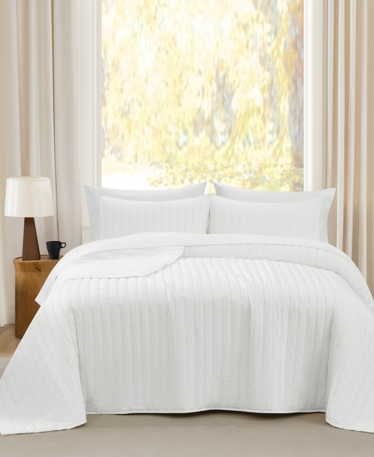 Click here for Brooklyn Loom Oversized Cotton Percale 3-Pc. Quilt... prices