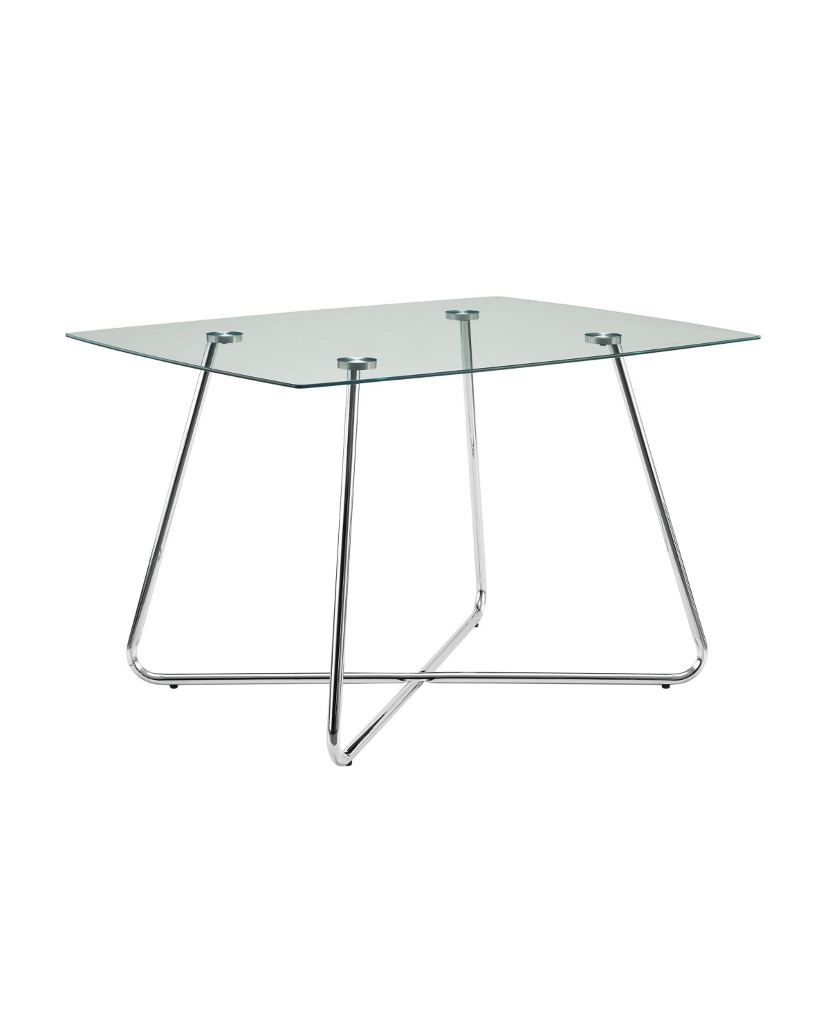 Click here for Sophisticated Glass and Metal Pedestal Dining Tabl... prices