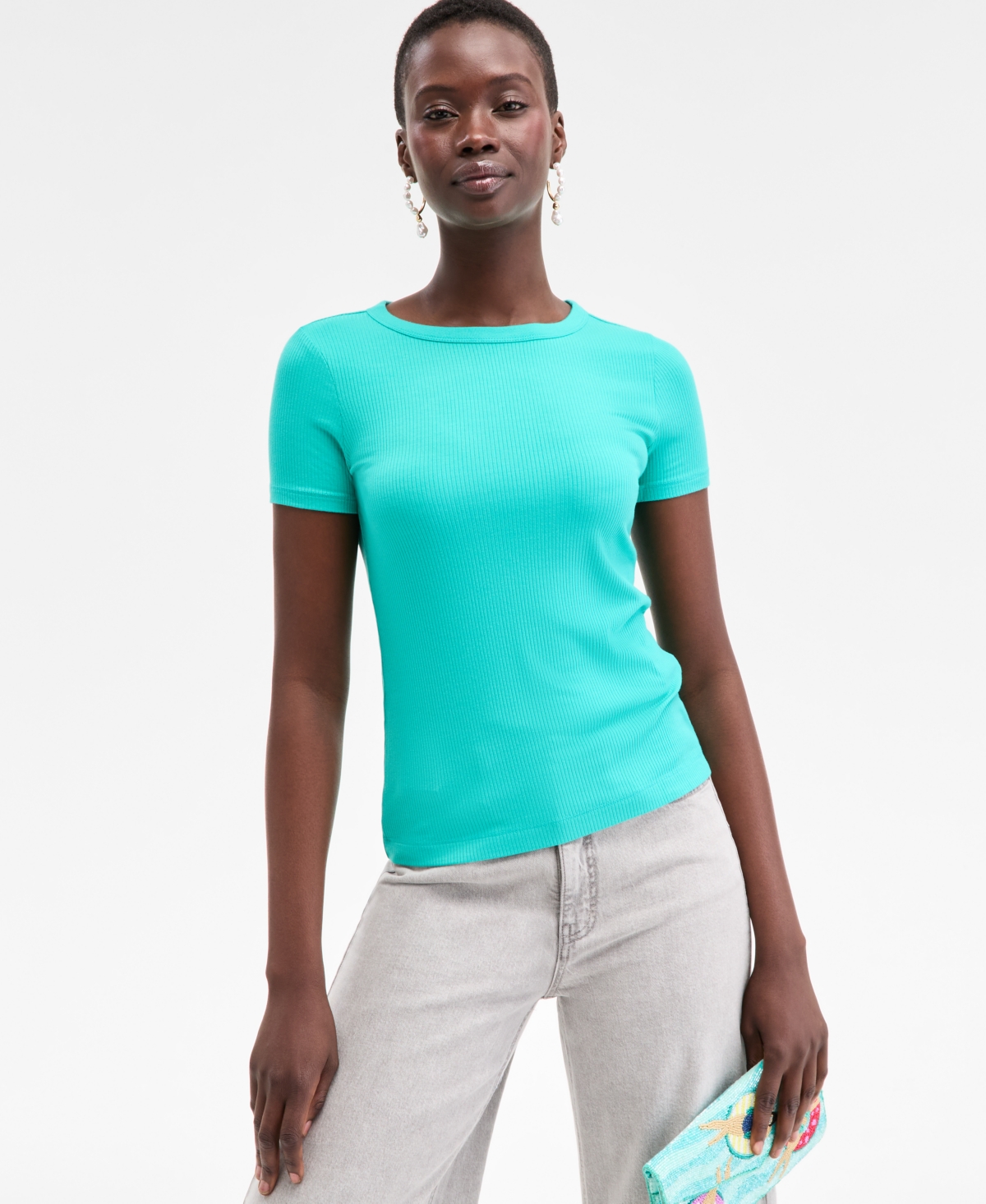 Click here for On 34th Womens Ribbed T-Shirt  Created for Macys -... prices