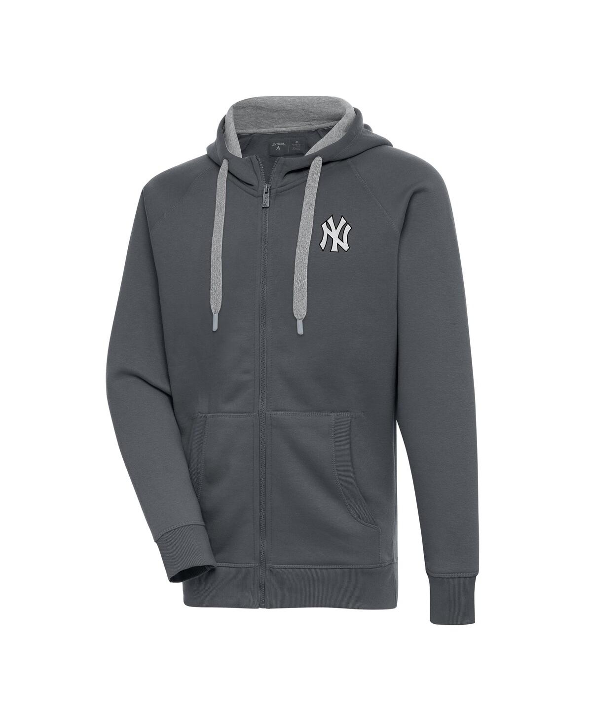 Click here for Antigua Mens Charcoal New York Yankees Metallic Vi... prices