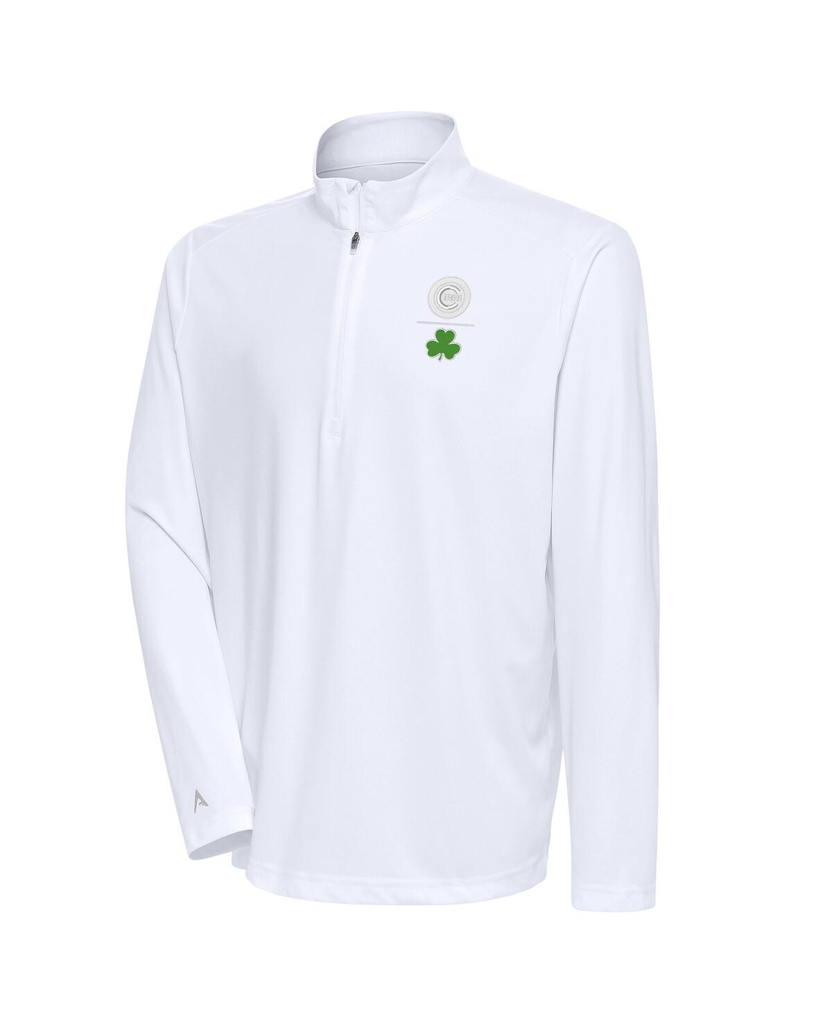 Click here for Antigua Mens White Chicago Cubs Shamrock Tribute Q... prices