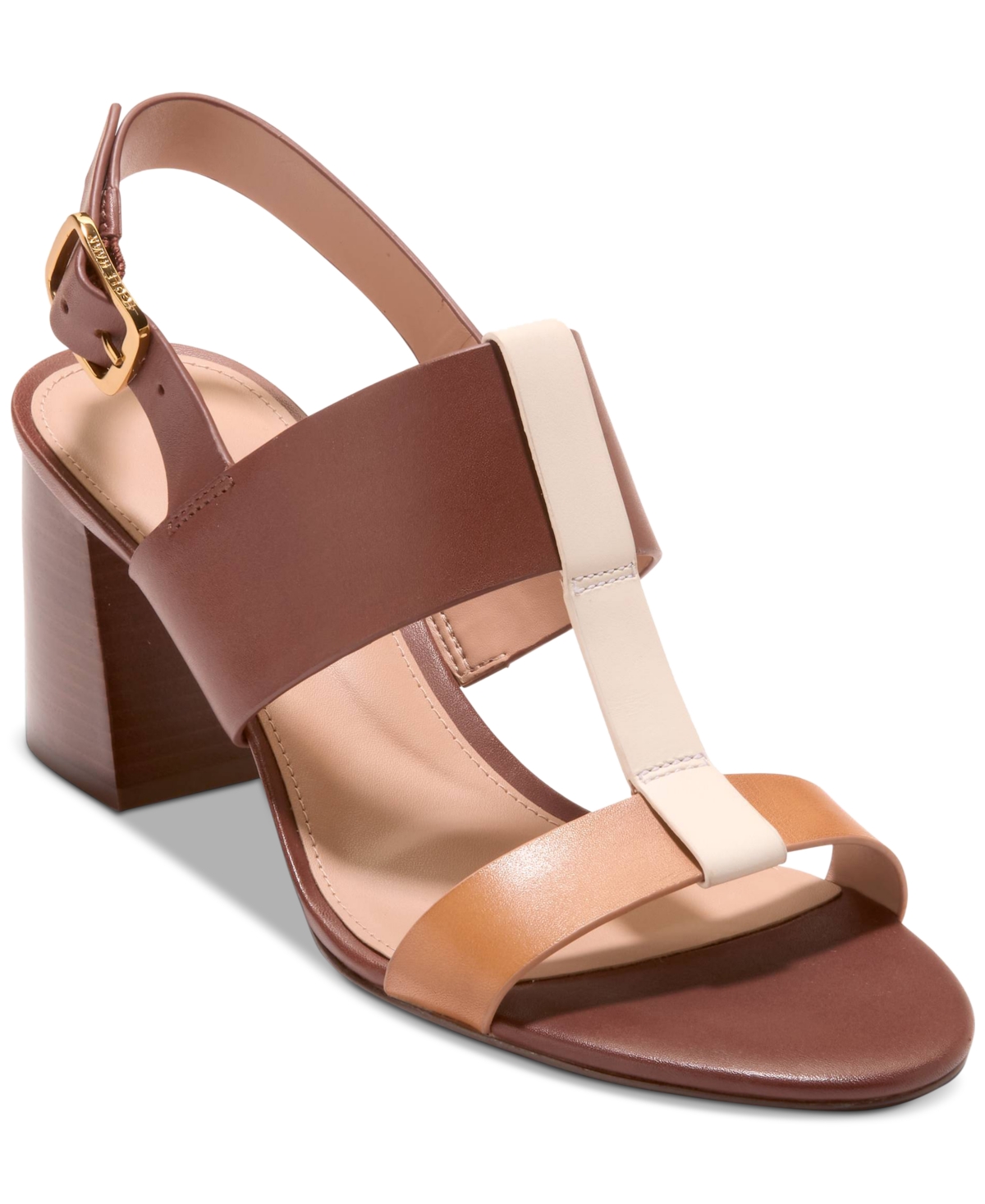 Click here for Cole Haan Womens Josie T-Strap Dress Sandals - Dar... prices