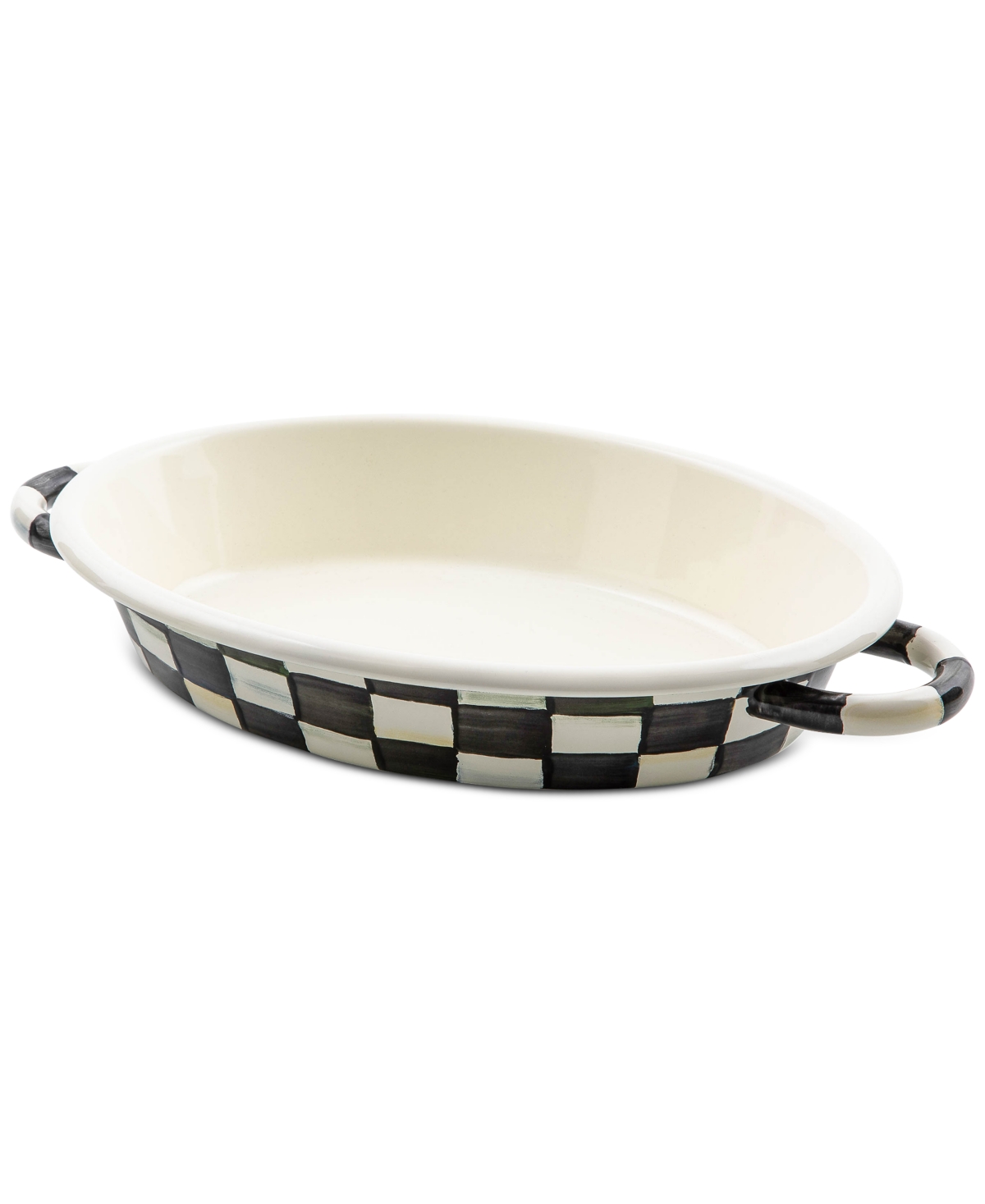 Click here for MacKenzie-Childs Courtly Check Medium Oval Gratin... prices
