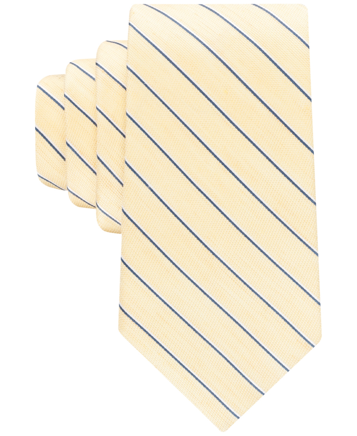 Click here for Tommy Hilfiger Mens Merrick Linen Stripe Tie - Yel... prices