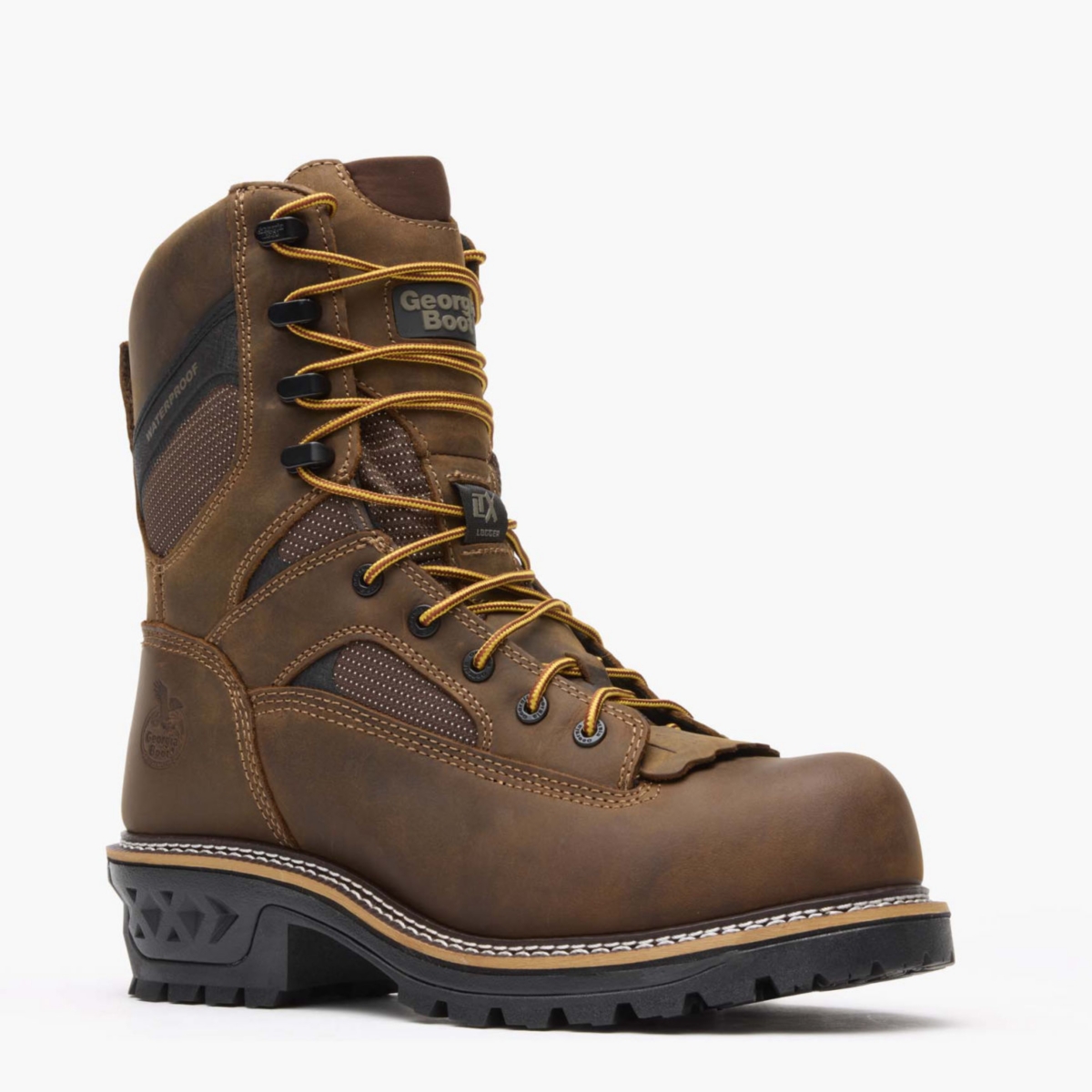 Georgia Boot Mens Ltx Logger Composite Toe Waterproof Work Boot - Brown