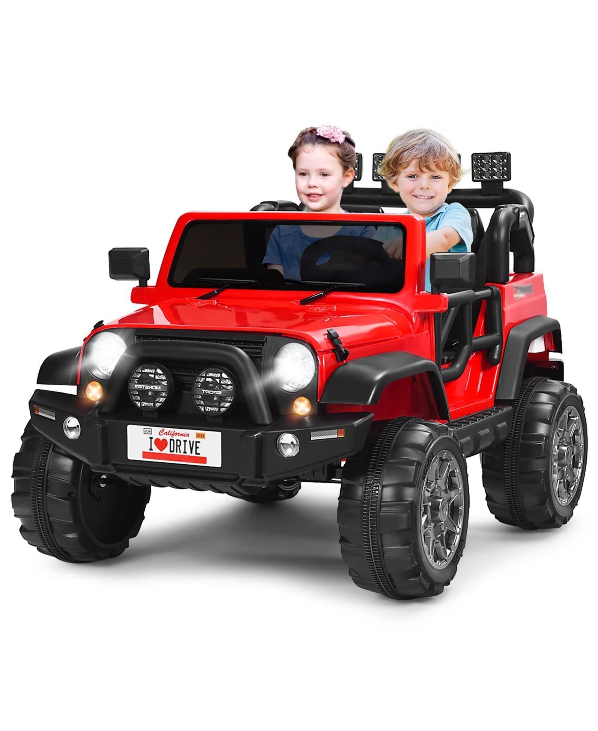 Click here for 12V 2 Seater Kids Ride On Car with Storage Room -... prices