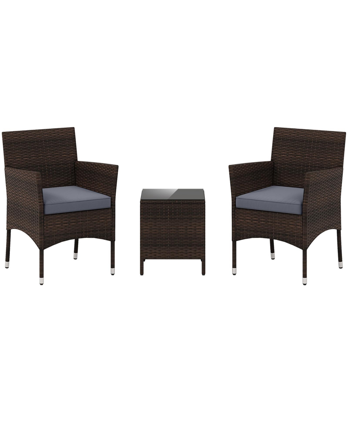 Click here for 3 Pieces Outdoor Conversation Set with Cushioned S... prices