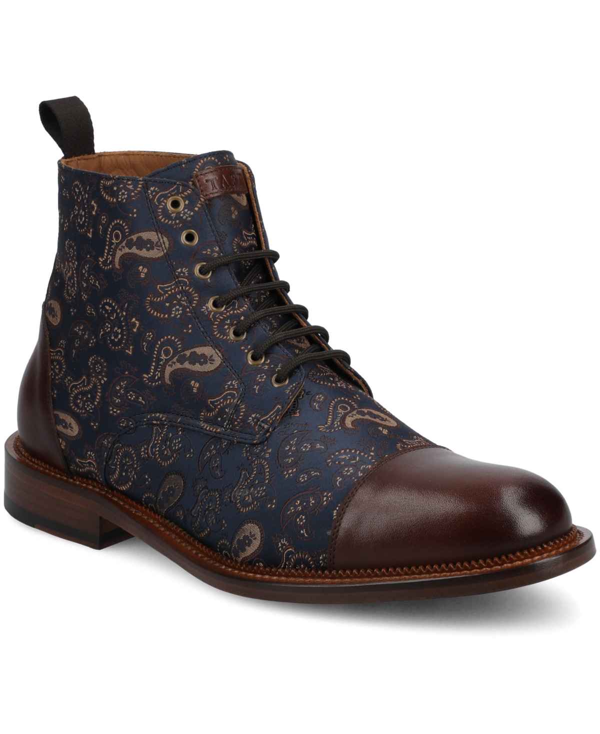 Click here for Taft Mens Jack Dress Boots - Brown paisley prices