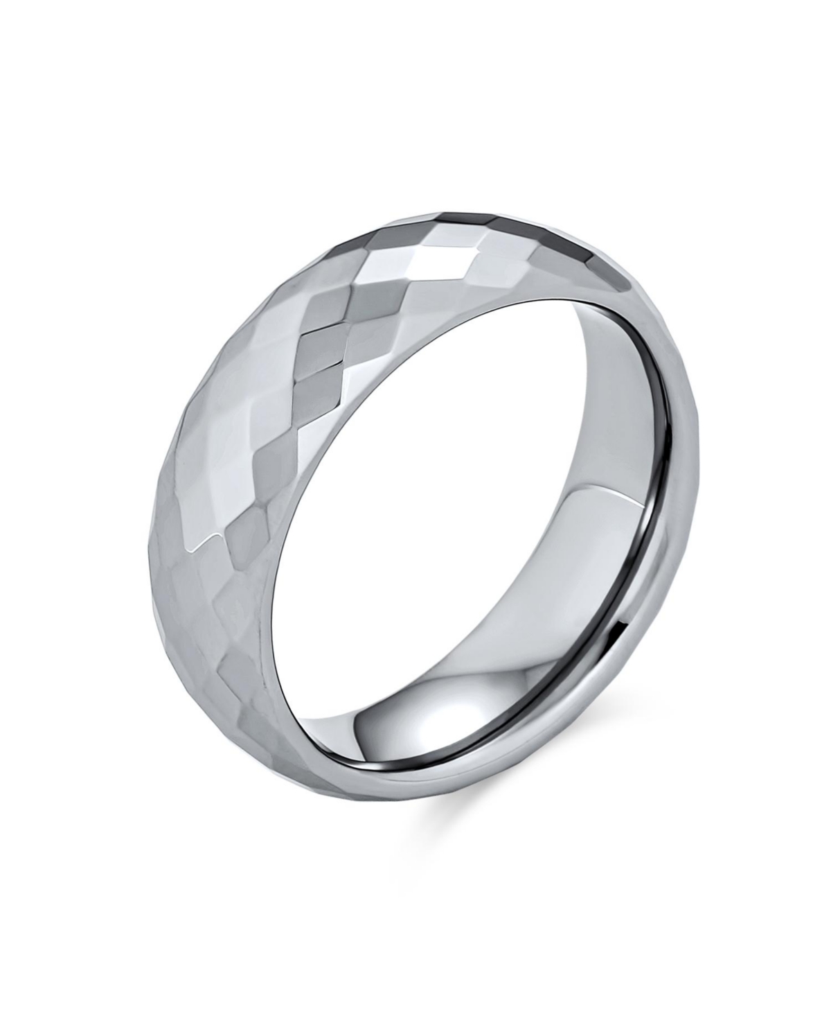 Click here for Bling Jewelry Multi Faceted Prism Cut Titanium Ban... prices